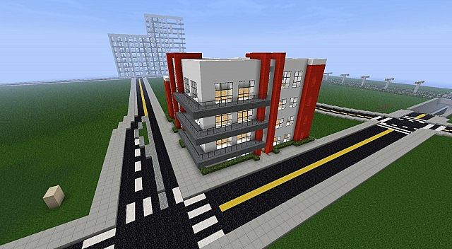 Modern Apartment Building - On Mattupolis Minecraft Map