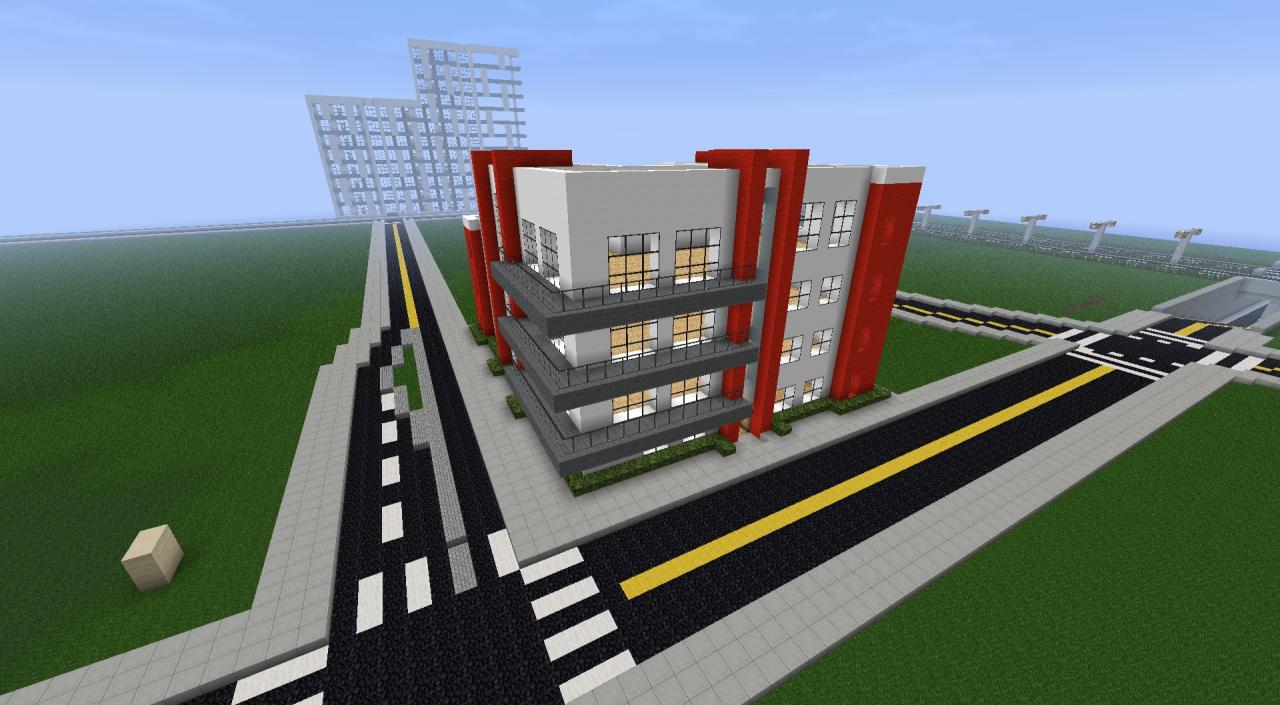 Modern Apartment Building - On Mattupolis Minecraft Map