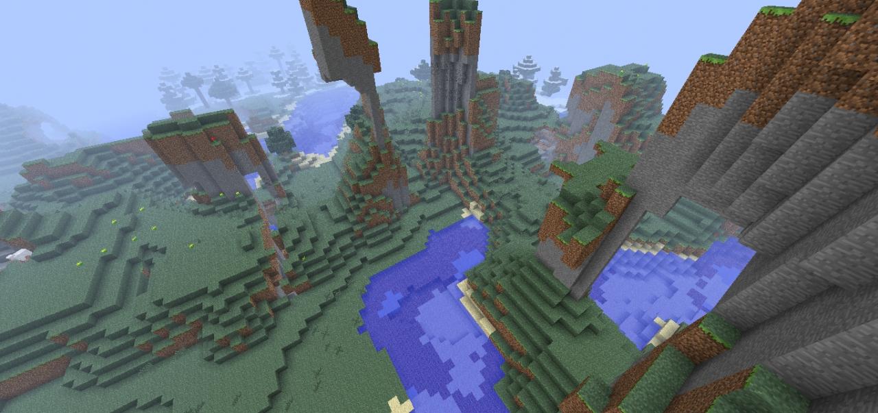 AWESOME ROCK FORMATIONS Minecraft Map
