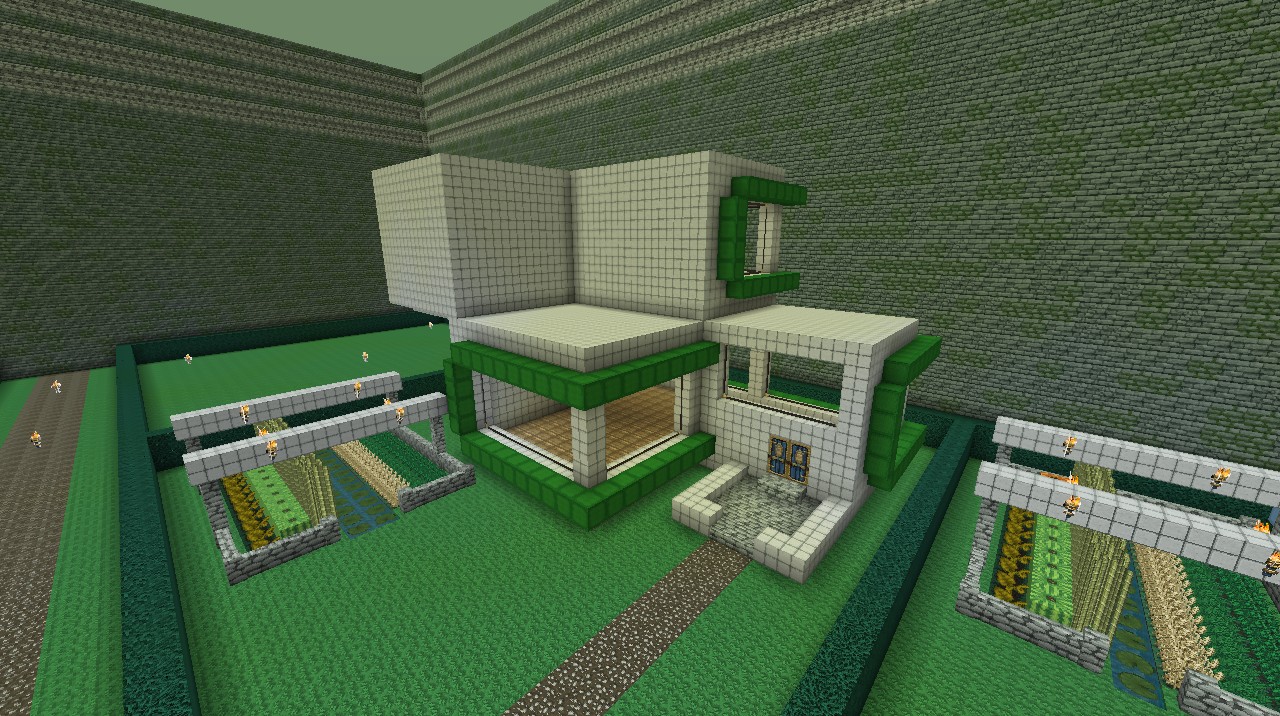 Green Cube3 Concept House Minecraft Map