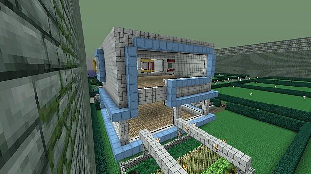 Light Blue Cube3 Concept House Minecraft Map