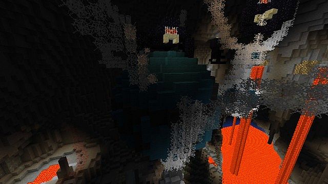 The cave of the Lava Spiders Minecraft Map