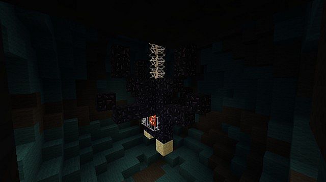 The cave of the Lava Spiders Minecraft Map