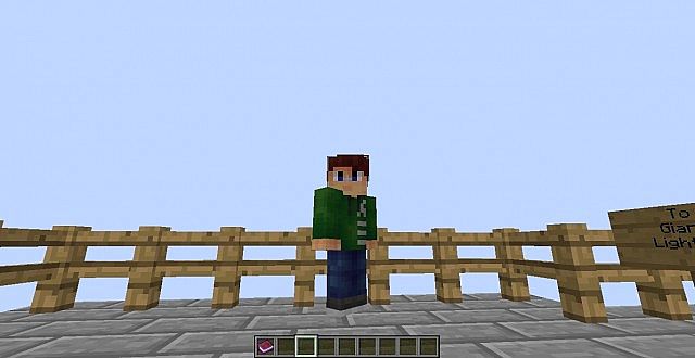 Giant Cigarette and Lighter Minecraft Map