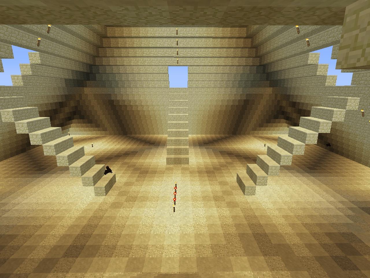 Famous Buildings - Pyramid with Sphinx Minecraft Map