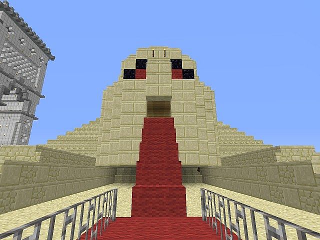 Famous Buildings - Pyramid with Sphinx Minecraft Map