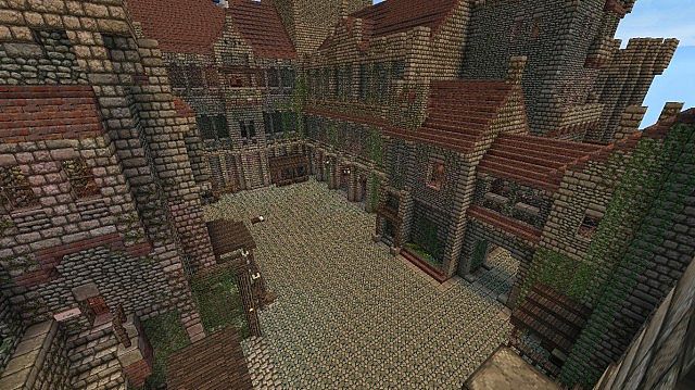 Old fortified castle town Minecraft Map