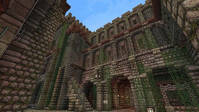 Old fortified castle town Minecraft Map