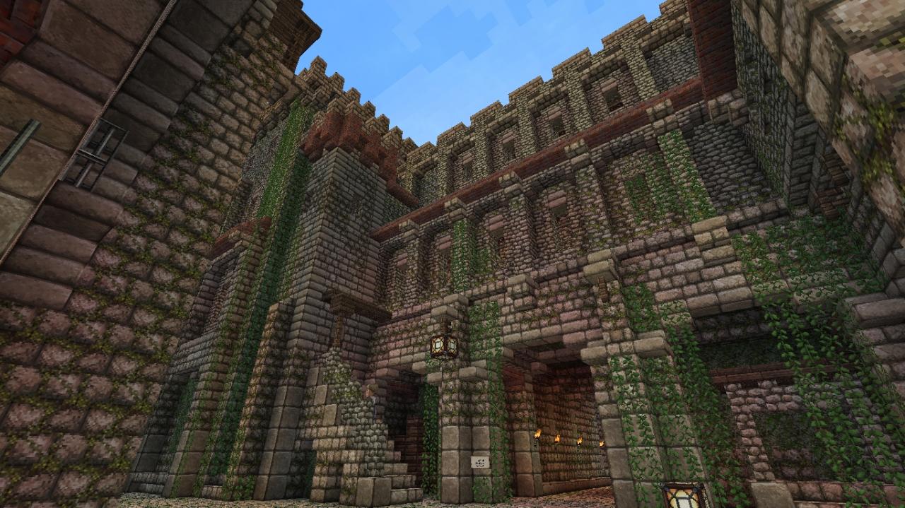Old fortified castle town Minecraft Map