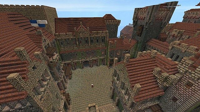 Old fortified castle town Minecraft Map