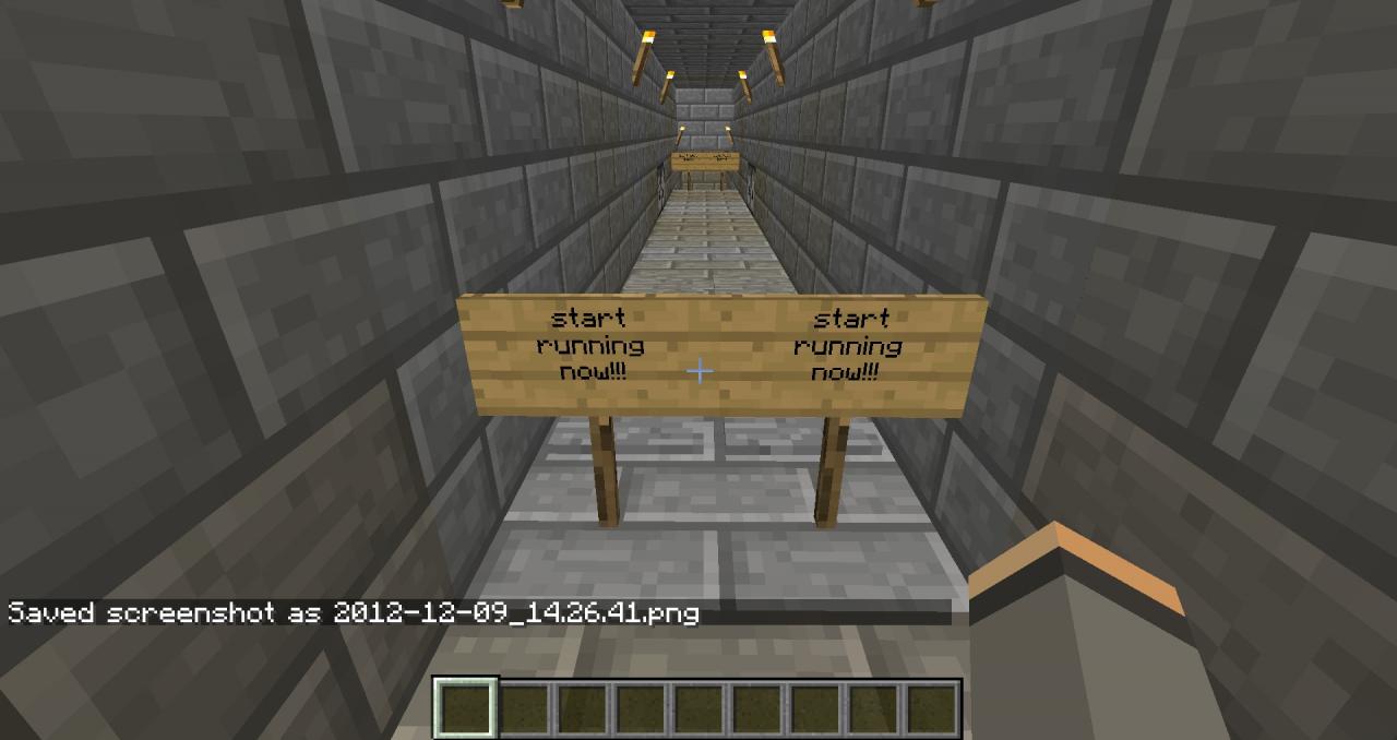 Zombie run Minecraft Map