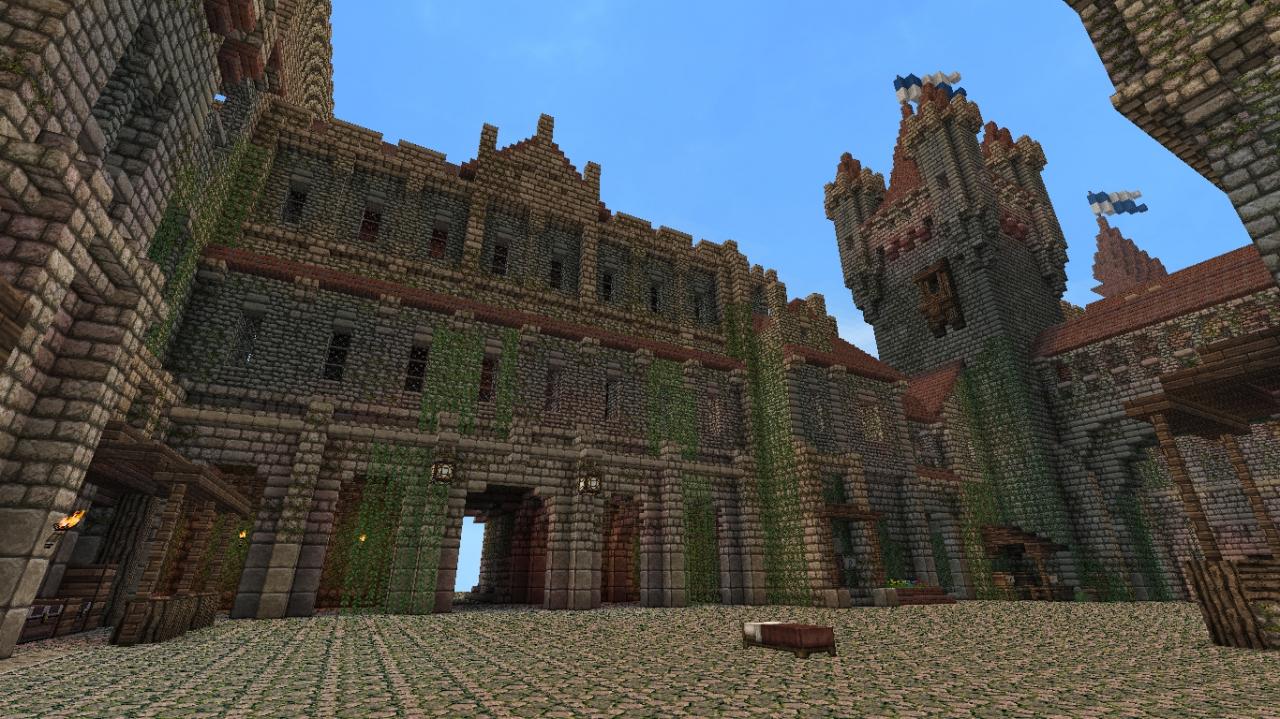 Old fortified castle town Minecraft Map
