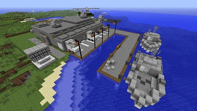 Military Bases (Air Force, Navy and Marine outposts) Minecraft Map