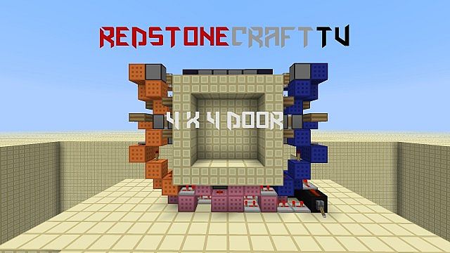 Redstone Super Compact 4x4 Door Minecraft Map