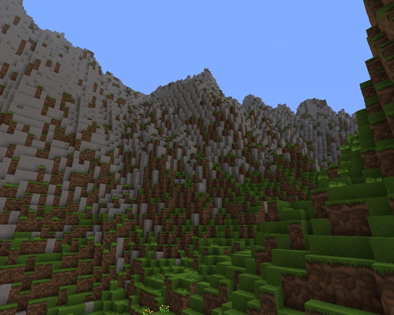 Custom Terrain: ALPS by MiP team DOWNLOAD! Minecraft Map