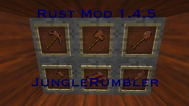 Rust Mod v1{Modloader}{1.4.5}{Ingot, Block, & Tools!} Minecraft Mod