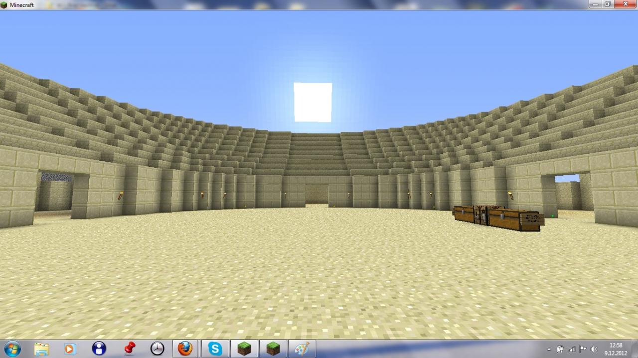 Sandstone Arena in Casfire.com Minecraft Map