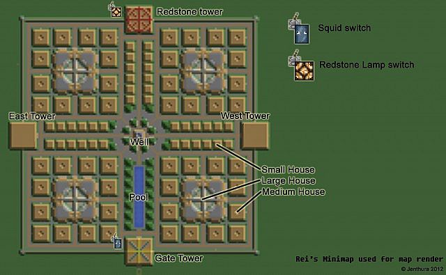 Peaceful Village [1.5] [V.3] [Schematic] Minecraft Map