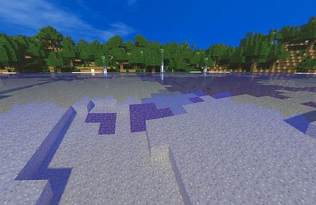 Lake Wallpaper- a Chunky render Minecraft Map