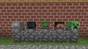 obtainable mob heads (mineideas)