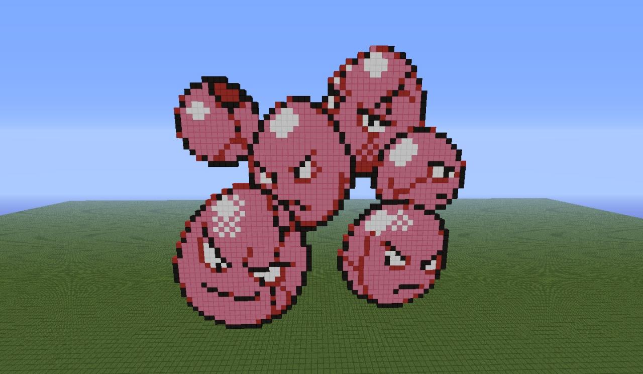Pokemon Pixel Art (101 - 120) Minecraft Map