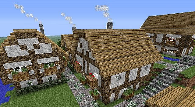 Medieval town Minecraft Map