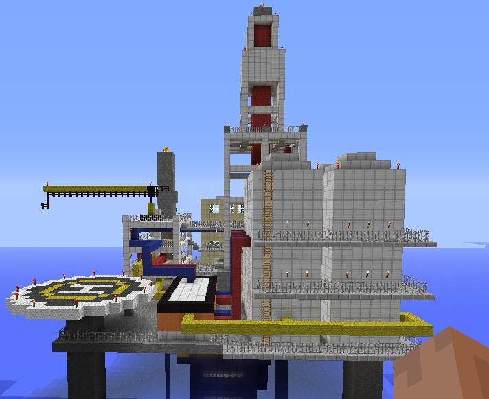 Oil platform Minecraft Map