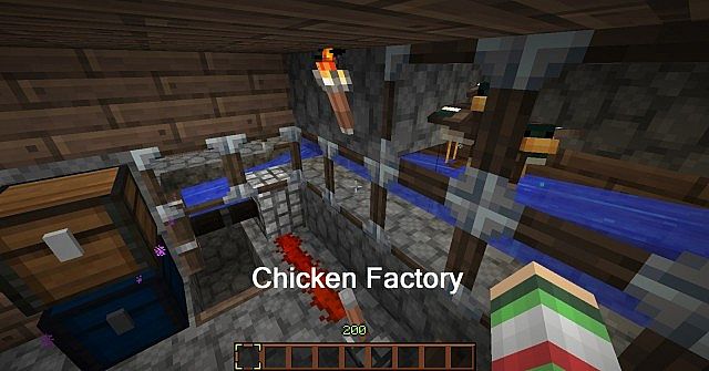 Chicken/Eggs Factory Minecraft Map