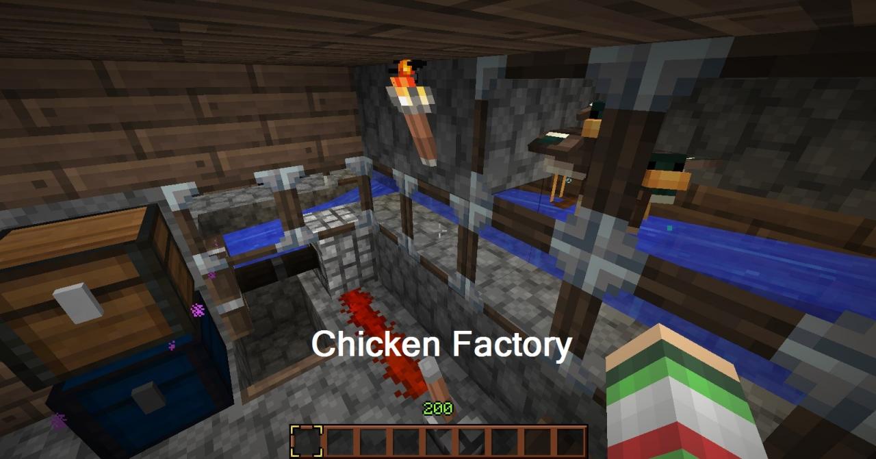 Chicken/Eggs Factory Minecraft Map