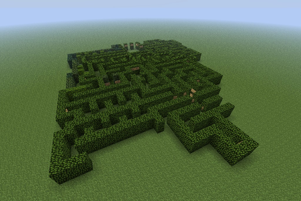 Hedge maze Minecraft Map