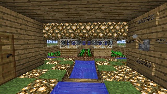 auto harvest wheat farm Minecraft Map