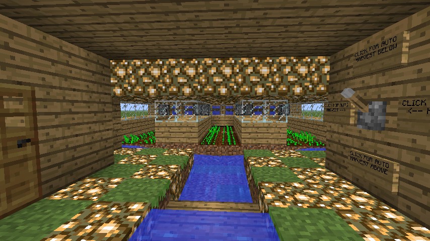 auto harvest wheat farm Minecraft Map