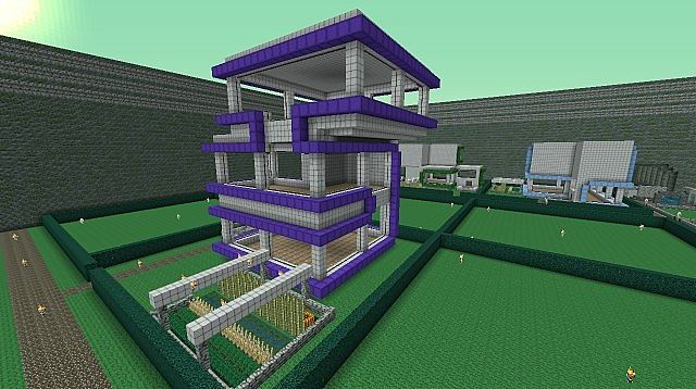 Purple Cube3 House Minecraft Map