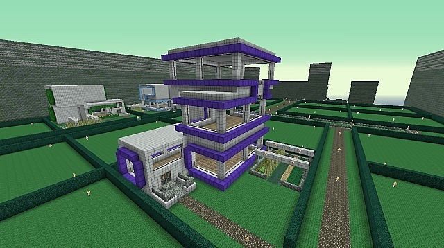 Purple Cube3 House Minecraft Map