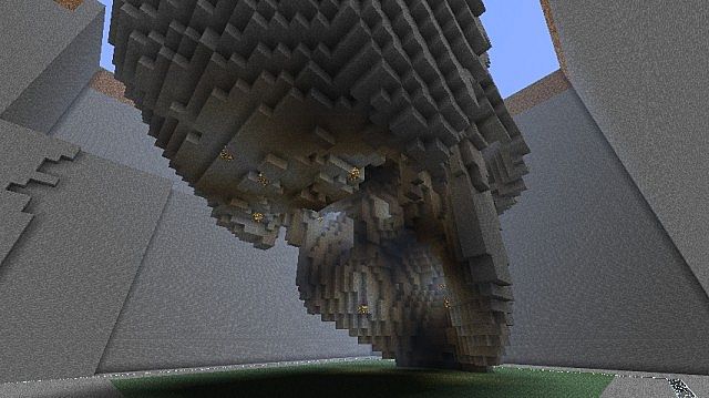 Giant Hollow Skull Minecraft Map