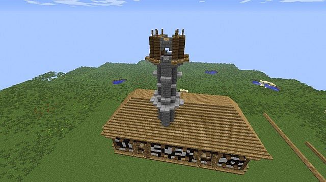 house with tower Minecraft Map