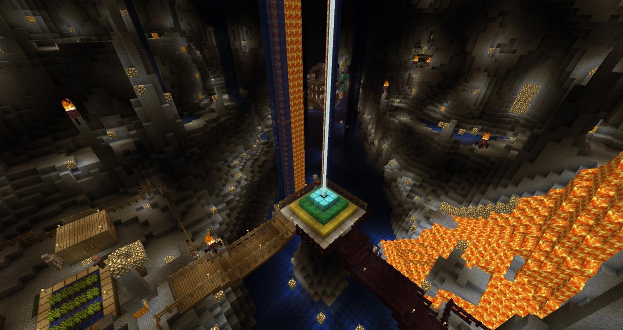 Glowstone caves [Caved in contest] Minecraft Map