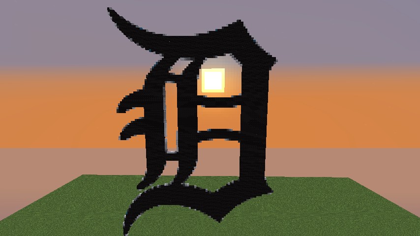 Detroit Tigers Logo Minecraft Project