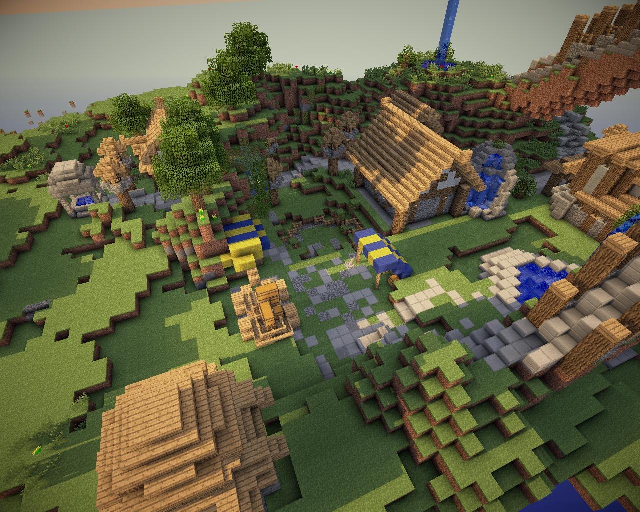 Sky Medieval village v2.0 Minecraft Map