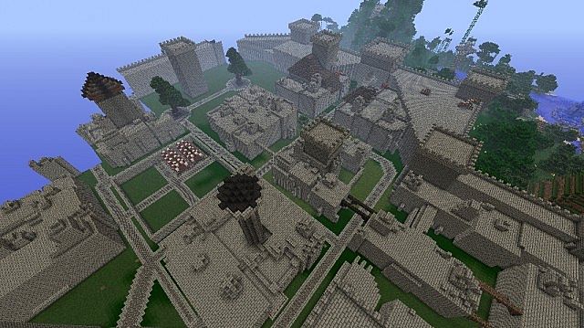 City, Castle, factory and more Minecraft Map