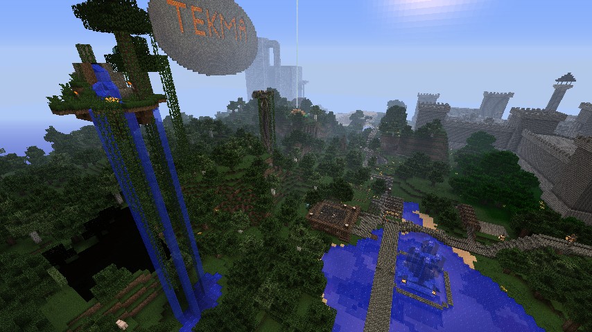 City, Castle, factory and more Minecraft Map