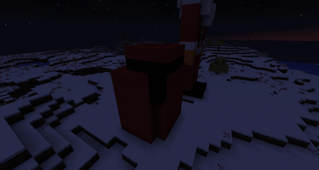 Santa Statue ! (with Bag of Gift's) Minecraft Map