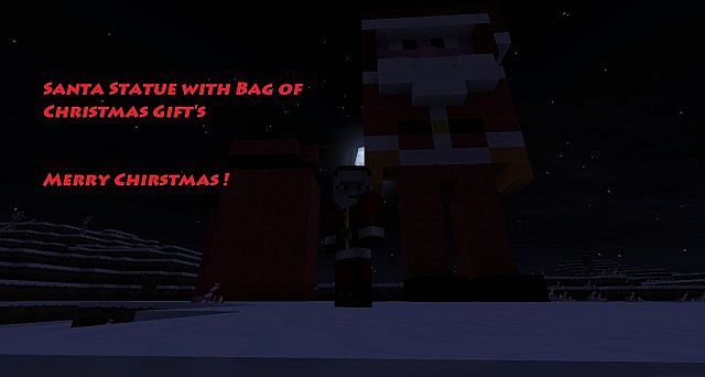 Santa Statue ! (with Bag of Gift's) Minecraft Map