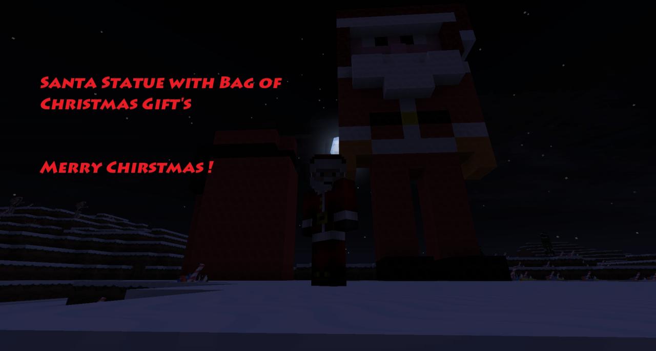 Santa Statue ! (with Bag of Gift's) Minecraft Map