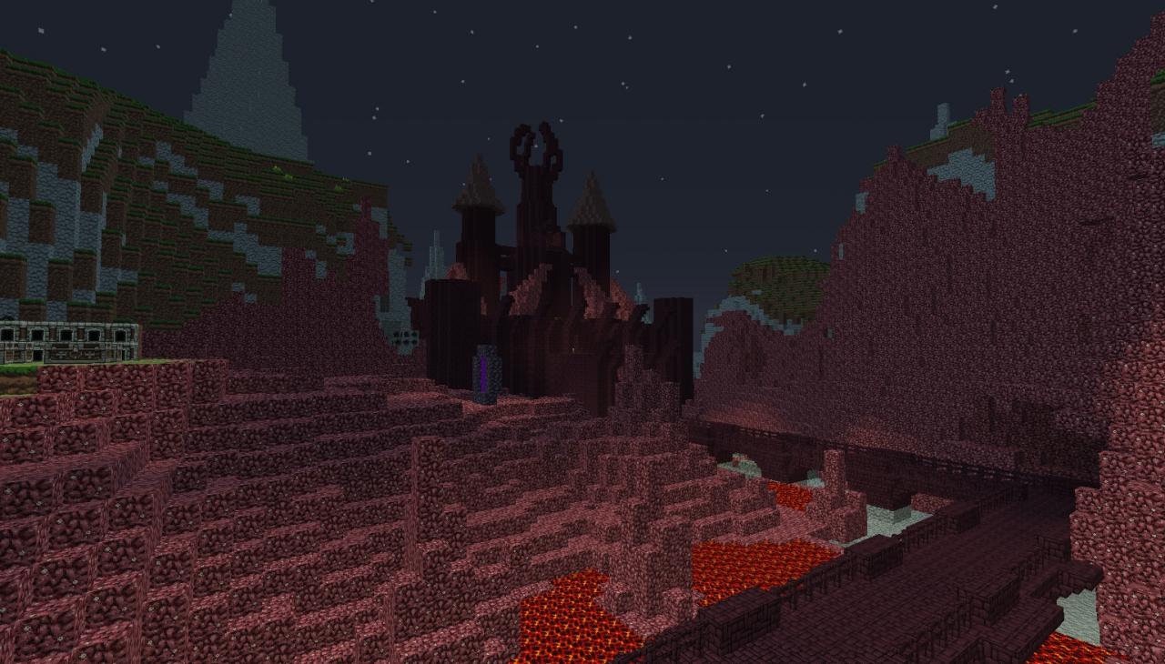 Evil Castle-made in the normal world-100% survival Minecraft Map