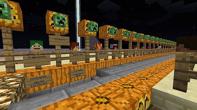 Heads on a wall Minecraft Map