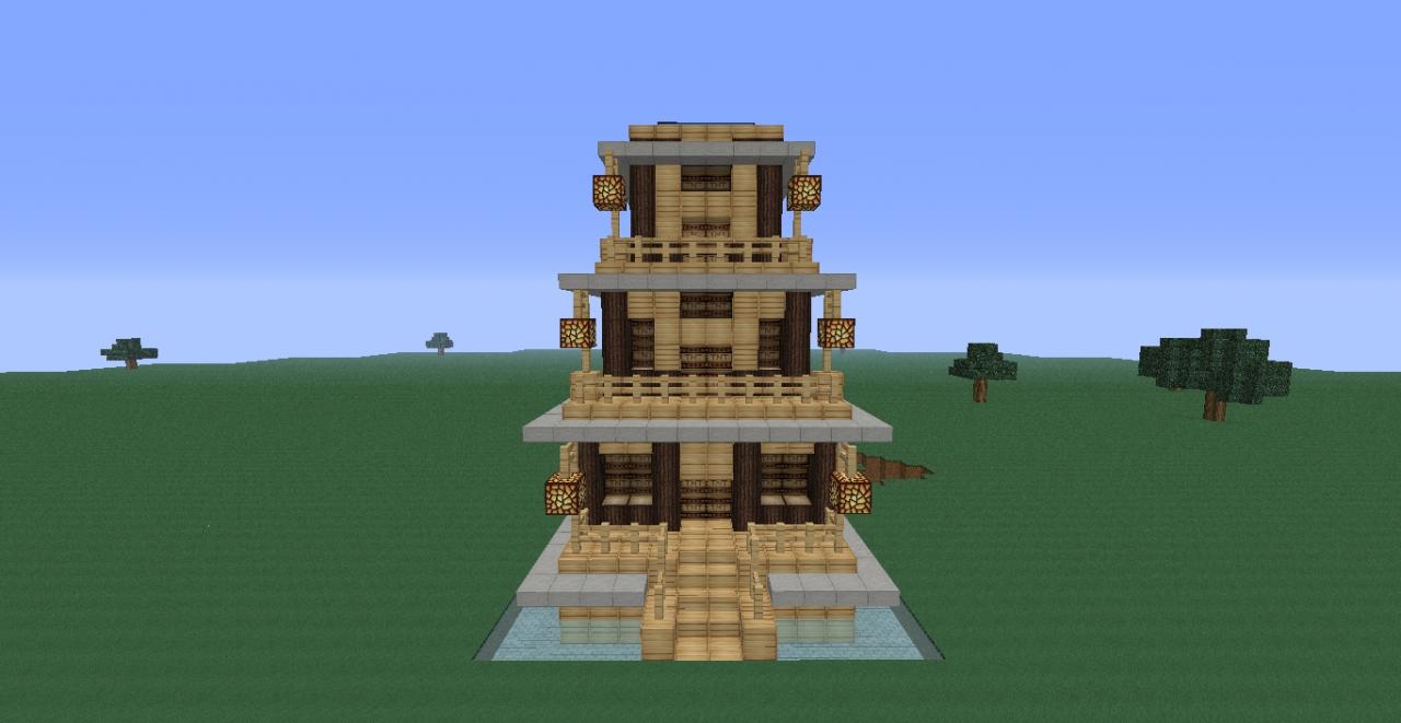 A Nice House Before A TNT Explosion And After :P Minecraft Map