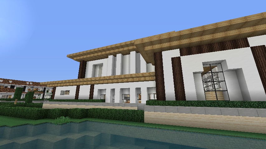 Modern House White mansion/asianic style? Minecraft Map