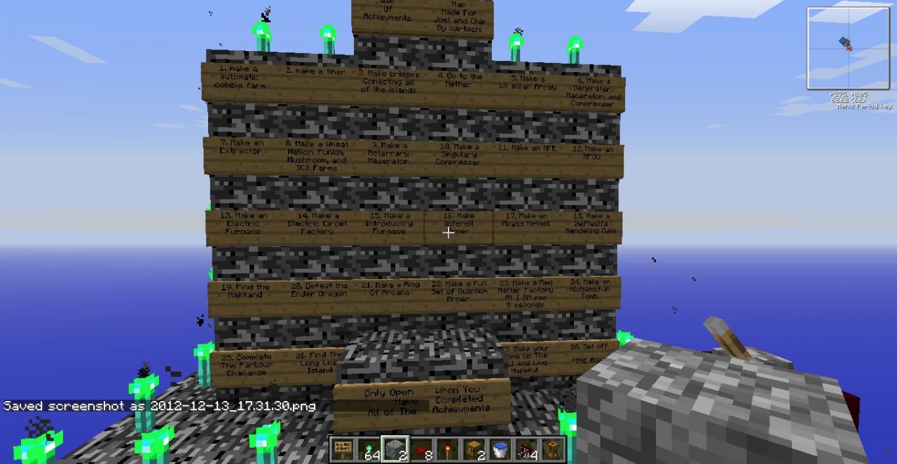 My New Tekkit Sky Block Minecraft Map