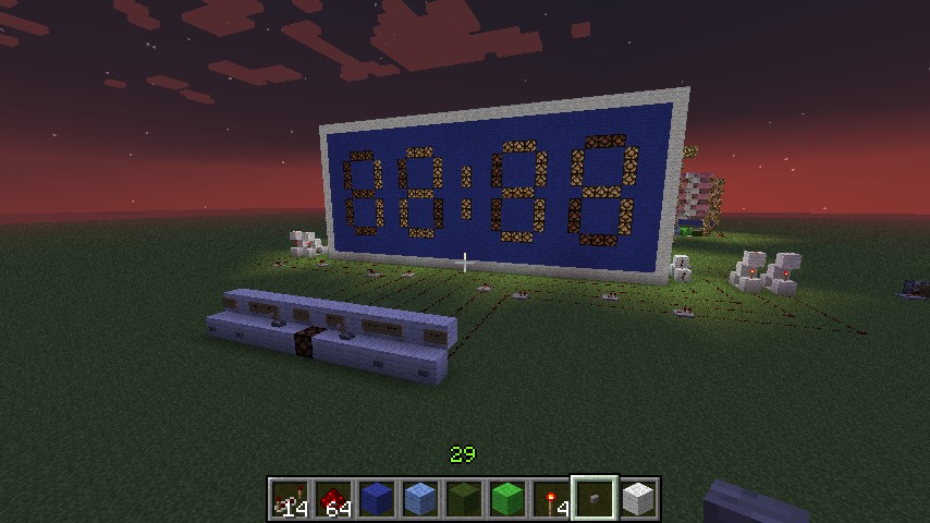 Multifunctional Timer with Digital Screen Minecraft Map